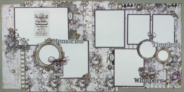 49 & Market Echoes of Time Quad Layout Kit - Scrapbook Super Station