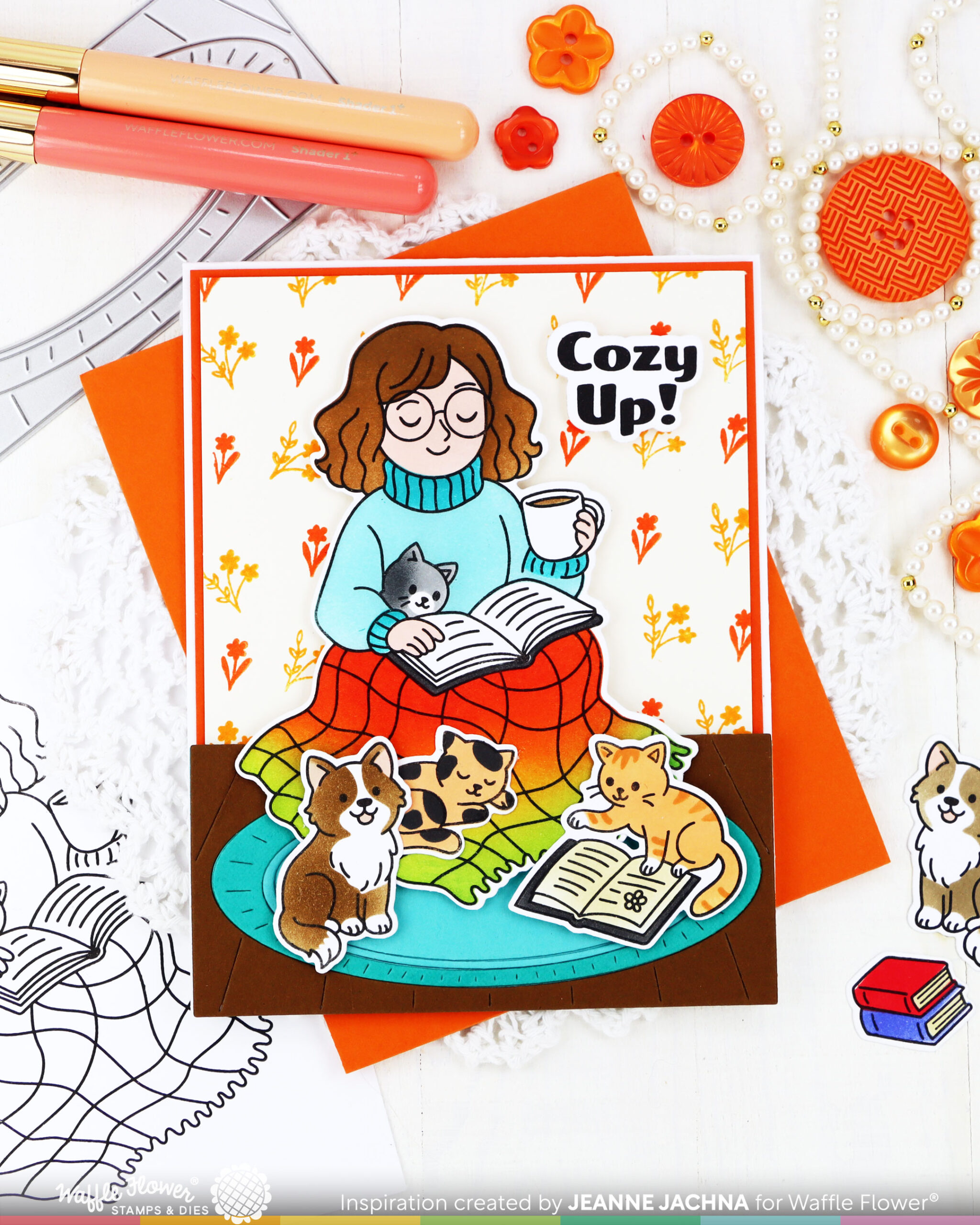 Waffle Flower Stamp Simple Joy - Scrapbook Super Station